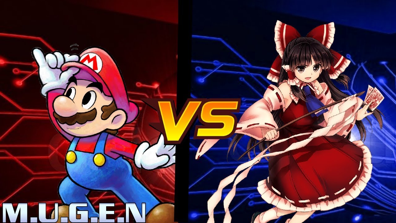MUGEN~Mario (Super Mario) Vs. Reimu (Touhou) - YouTube