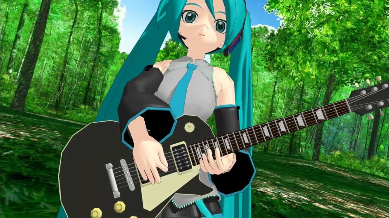 MMD ギター演奏モーション配布 初音ミク - YouTube