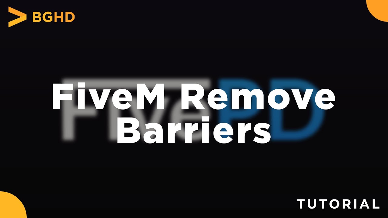 Remove Barriers - FiveM Install Tutorial/Overview - YouTube