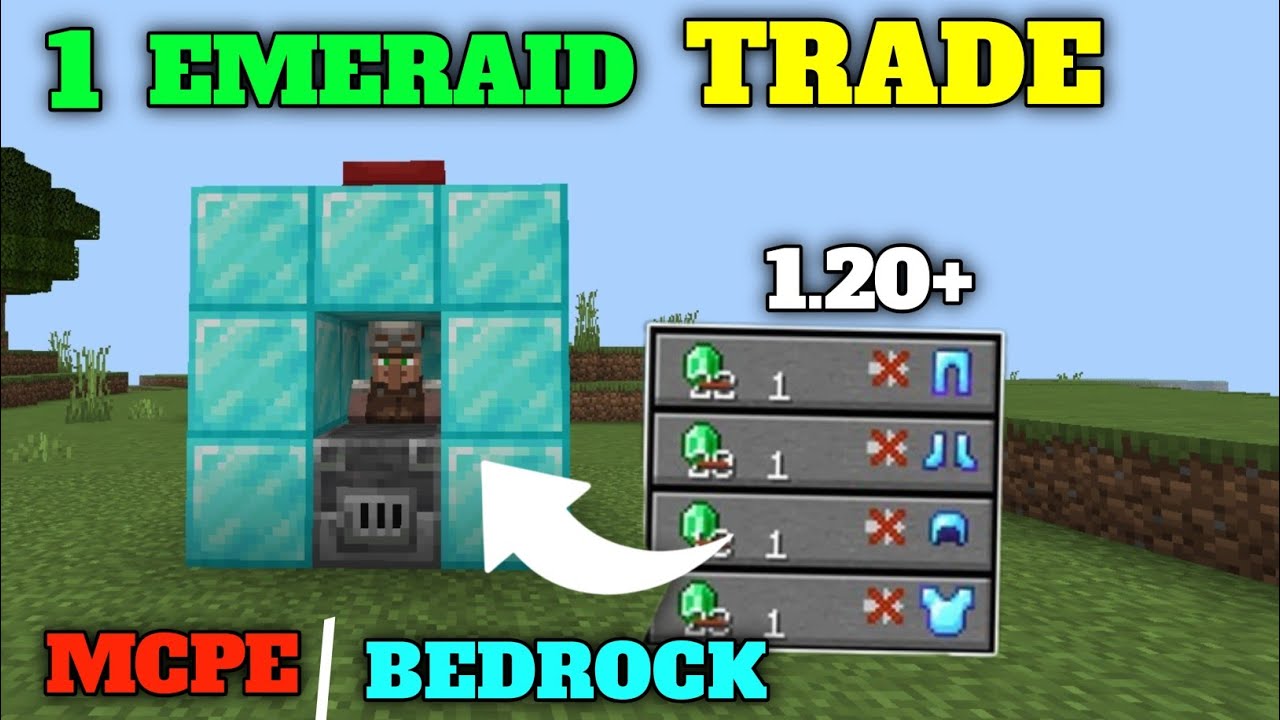 Minecraft 1 Emerald trading hall || #Gamerfleet #Minecraft - YouTube