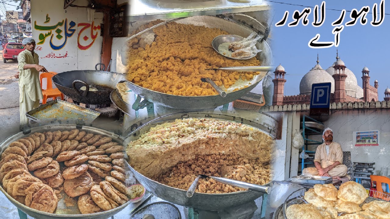 TAJ MAHAL HALWA PURI | FAMOUS HALAWA PURI IN ANDROON | BEST NASHTA IN ANDROON LAHORE FOOD STREET ...