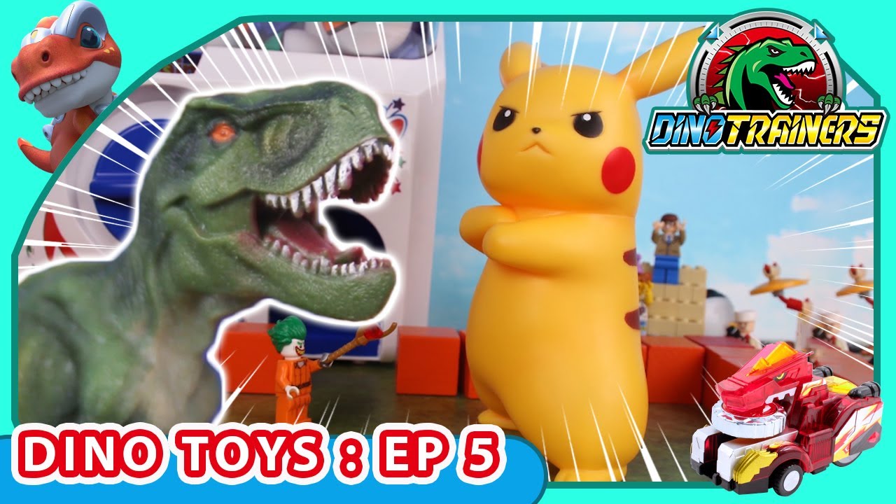 Perperangan Mesin GACHA 🤩🍀 | Dino Trainers Toys Story Ep 5 - YouTube