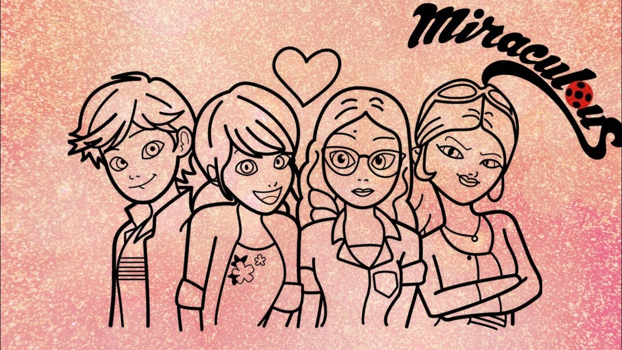 How to color Adrien Ladybug Marinette Alya n Chloe tranformation from ...