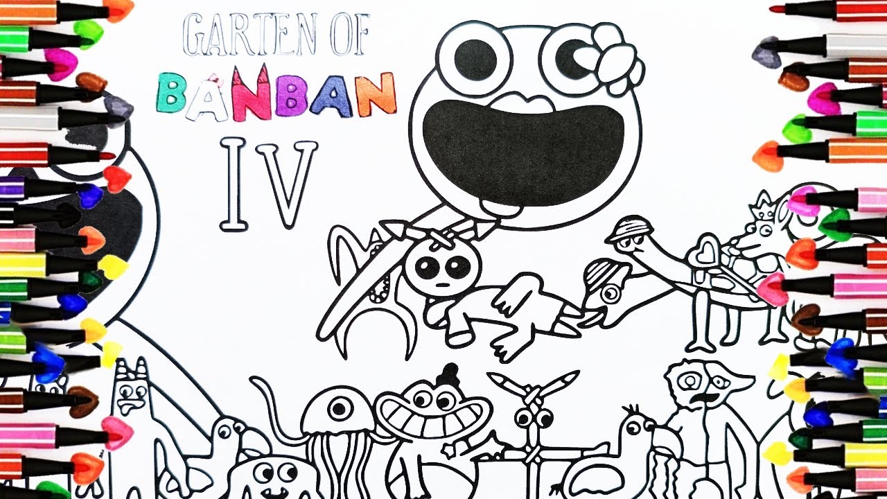 Garten of Banban 4 /Coloring pages from NEW SECOND Teaser Trailer / All MONSTERS - YouTube