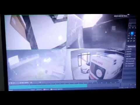 Hatay-Antakya 112 Acil Servis istasyonunda deprem anına ait güvenlik kamerası görüntüleri yayınlandı