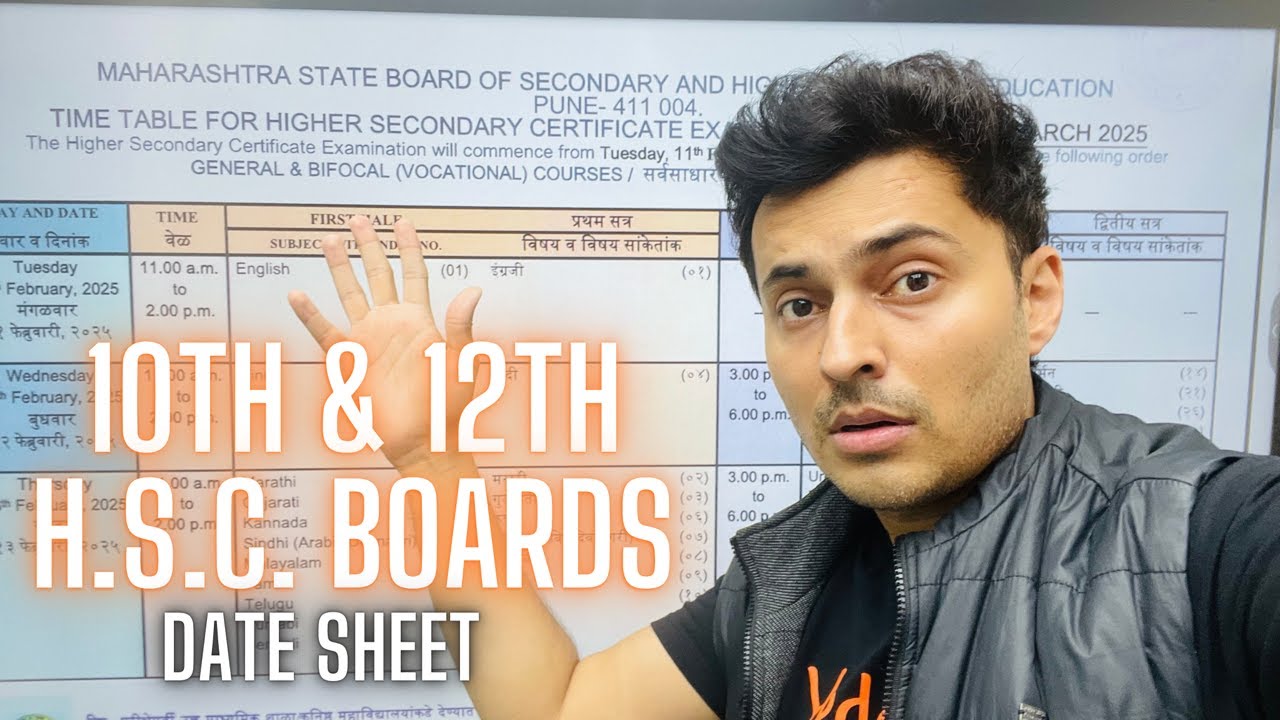 HSC Board date sheet out ⚠️ Class 12 and class 10 (SSC) Exam dates 🚨 ...