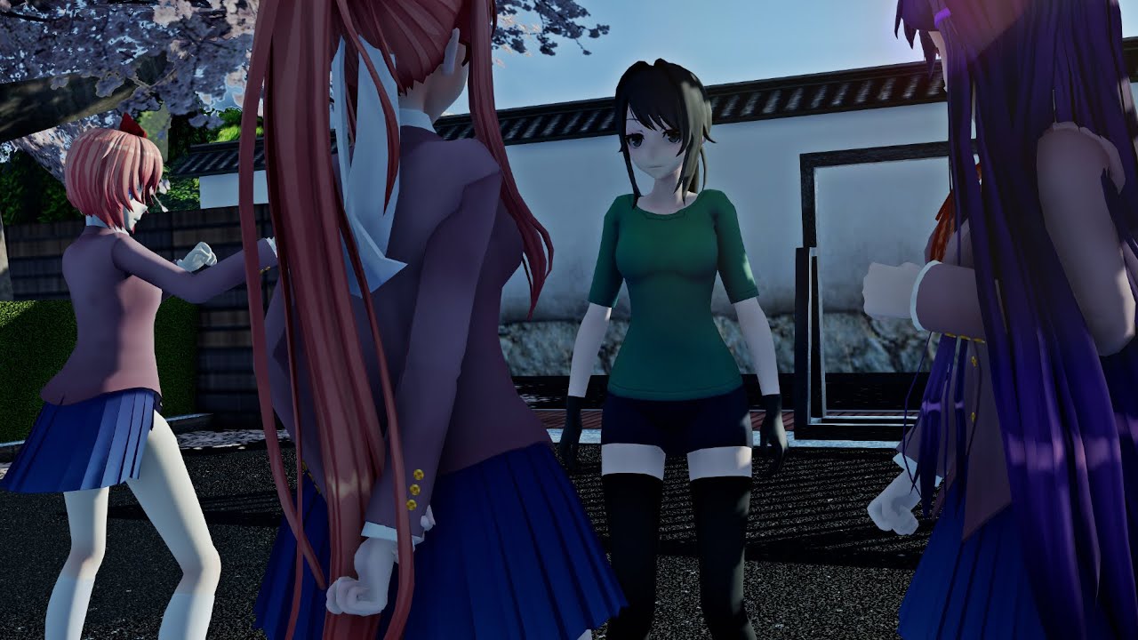 [ MMD Fight Complilation ] DDLC VS Yandere Simulator - YouTube