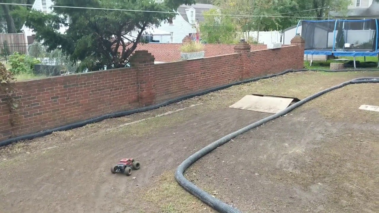 RedCat Dukono First Run on GoolRC 3S Backyard Track Monster Truck RC ...