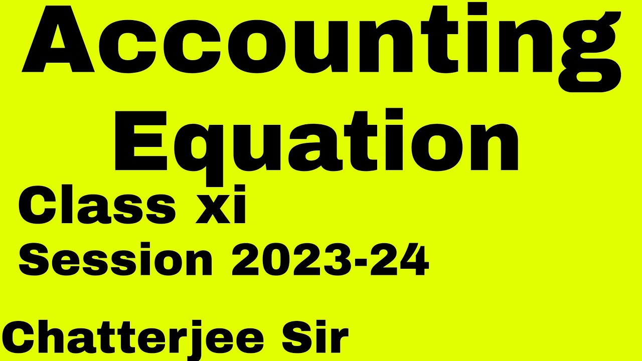 #4 Accounting Equations|| Discount Allowed And Received|| Class X1 ...