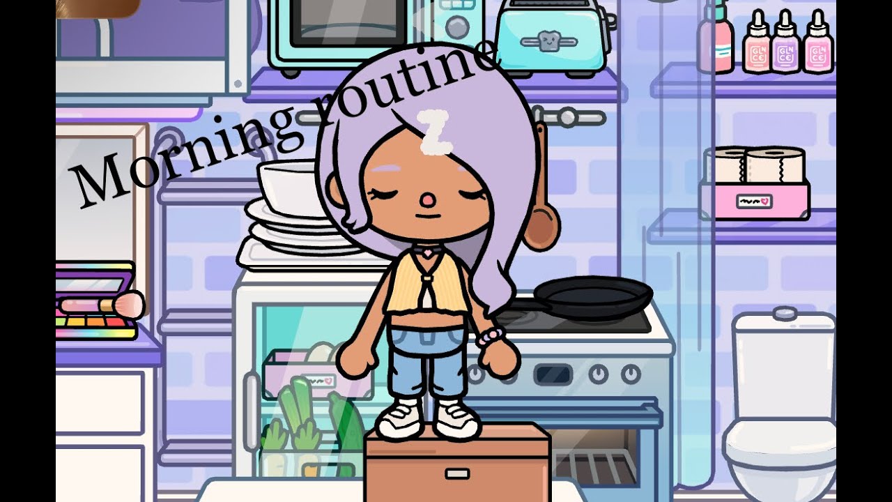 Mini home morning routine in Toca Boca - YouTube