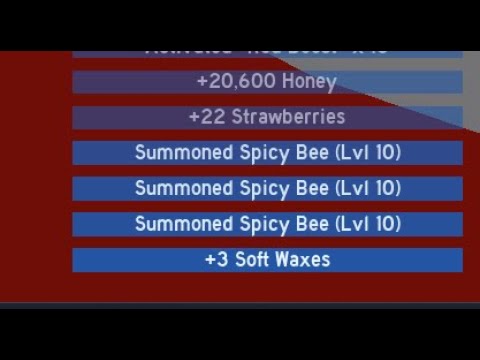 3 spicy bees from honey day candles | roblox bee swarm simulator - YouTube