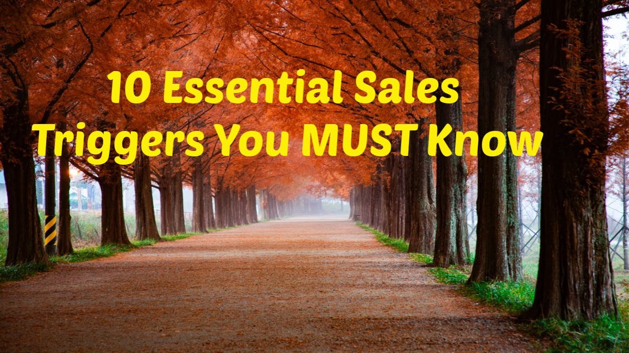 10 Essential Sales Triggers You MUST Know - YouTube