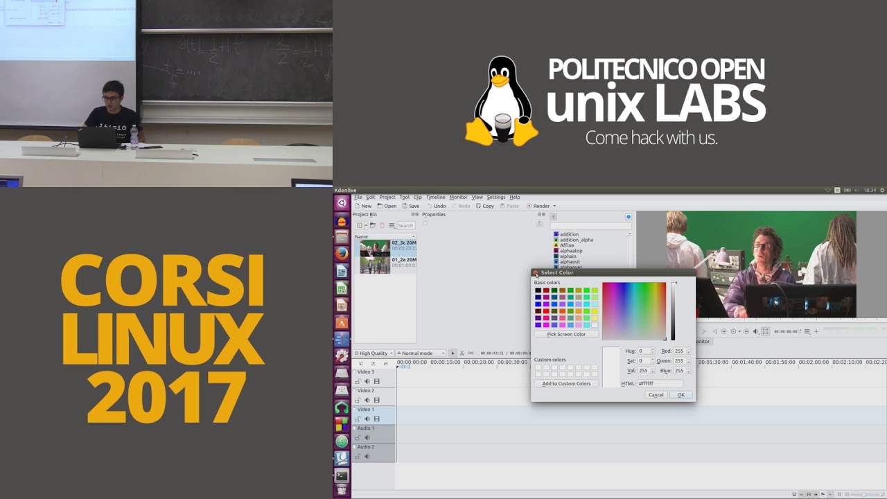 Corsi GNU/Linux Base 2017 - Editing Video - YouTube