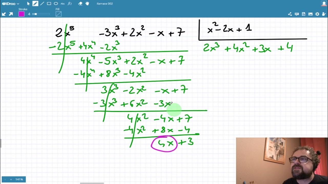Polinomios división por caja - YouTube