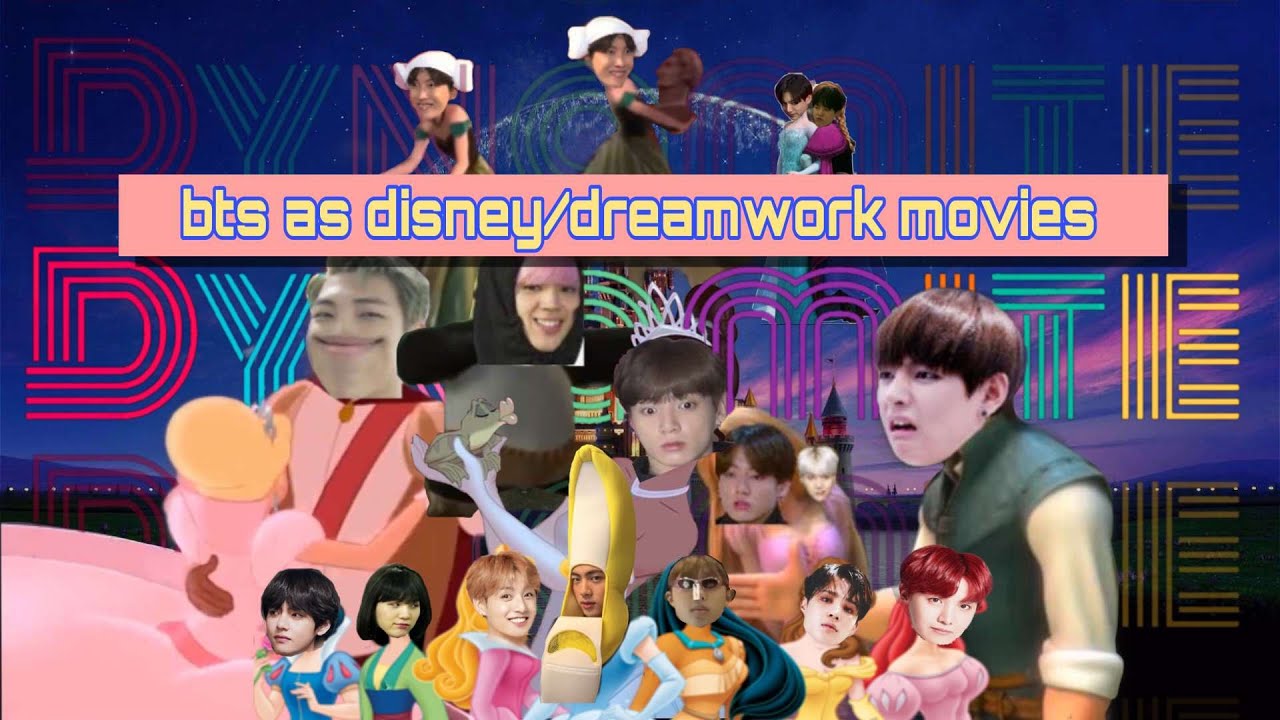 BTS AS DISNEY/DREAMWORKS MOVIE CHARACTERS PART1 - YouTube
