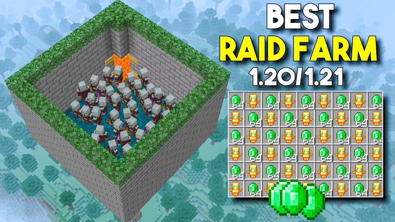 BEST RAID FARM IN MINECRAFT 1.21/1.20 (BEDROCK/MCPE/X BOX/CONSOLE ...