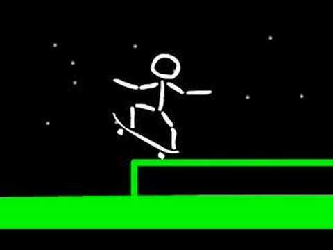 Skateboarding stickman 2 - YouTube