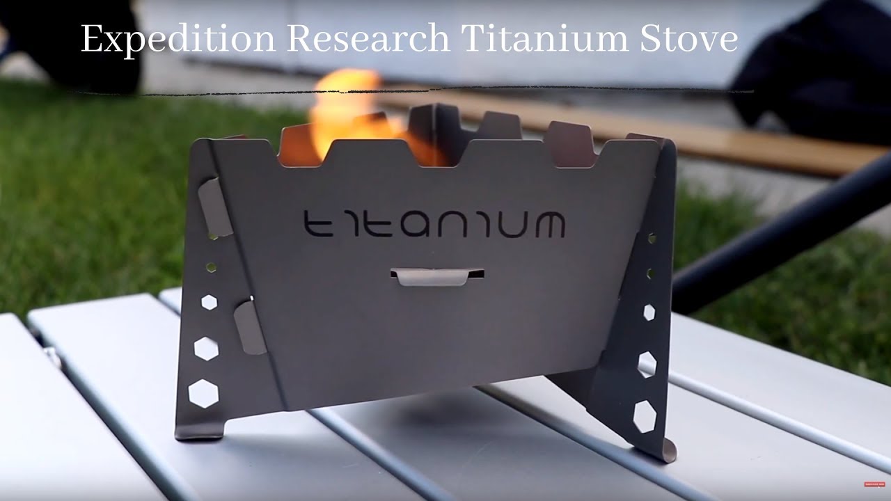 -Expedition Research- Titanium Solid Fuel Stove Setup and Test - YouTube
