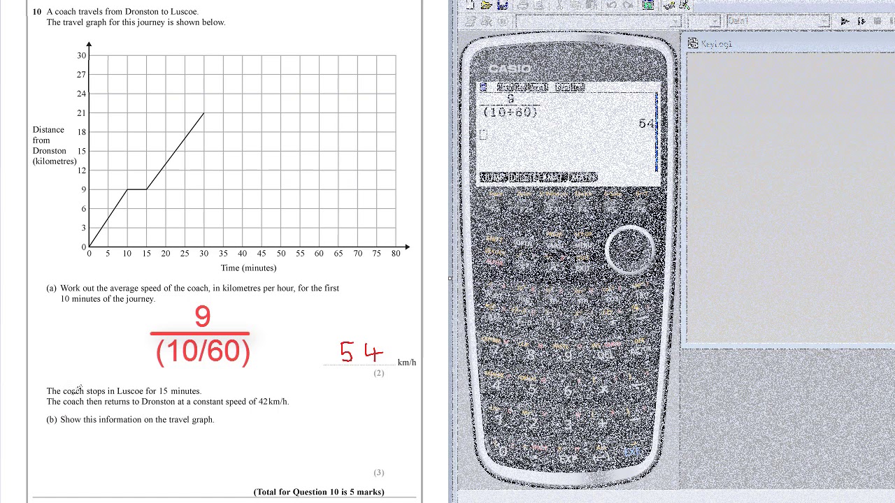 GCSE Edexcel Math Calculator Paper Higher November 2015 Questions 6 to ...