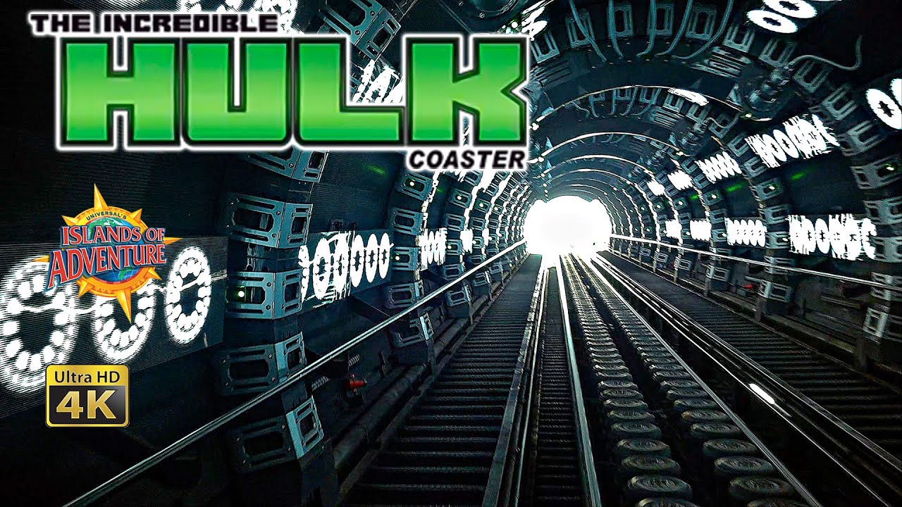 2024 The Incredible Hulk Coaster On Ride Front Seat 4K POV Islands of ...