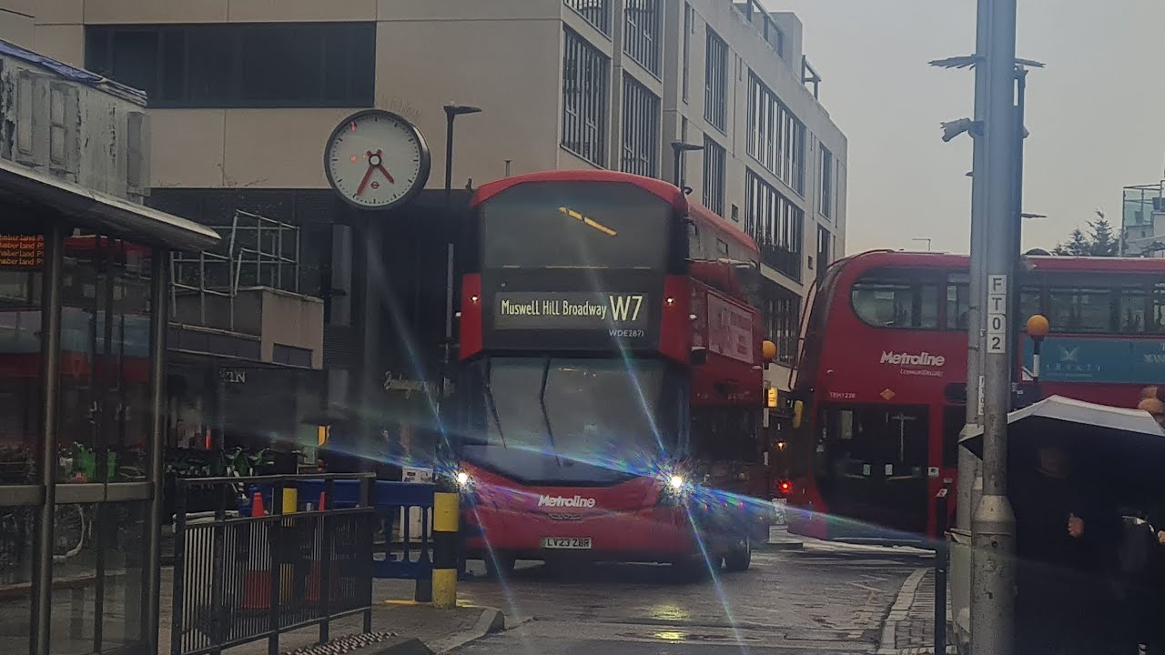 FIRST TIME | Journey on the London Bus Route W7 | WDE2871, LV23 ZBR ...