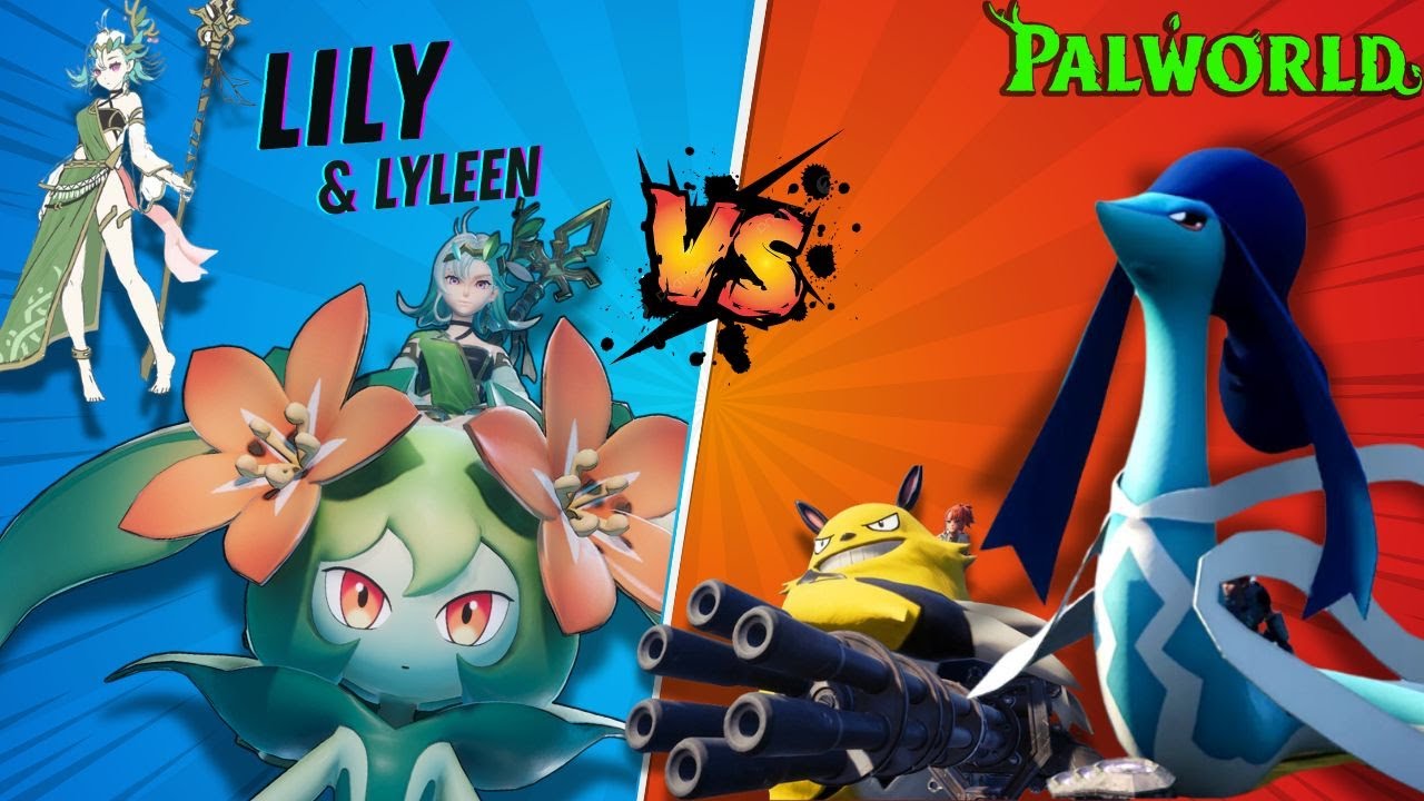 🔥Hot Lily & Lyleen Boss Fight Showdown | Palworld gameplay 5# - YouTube