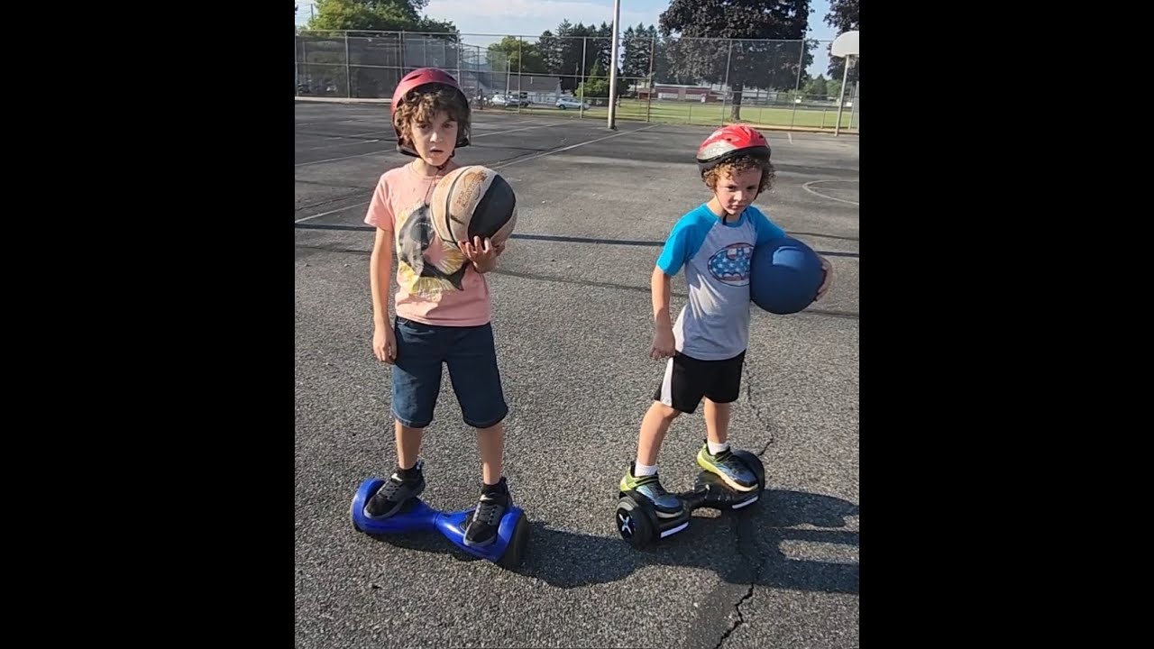 Hoverboard Basketball Challenge - YouTube