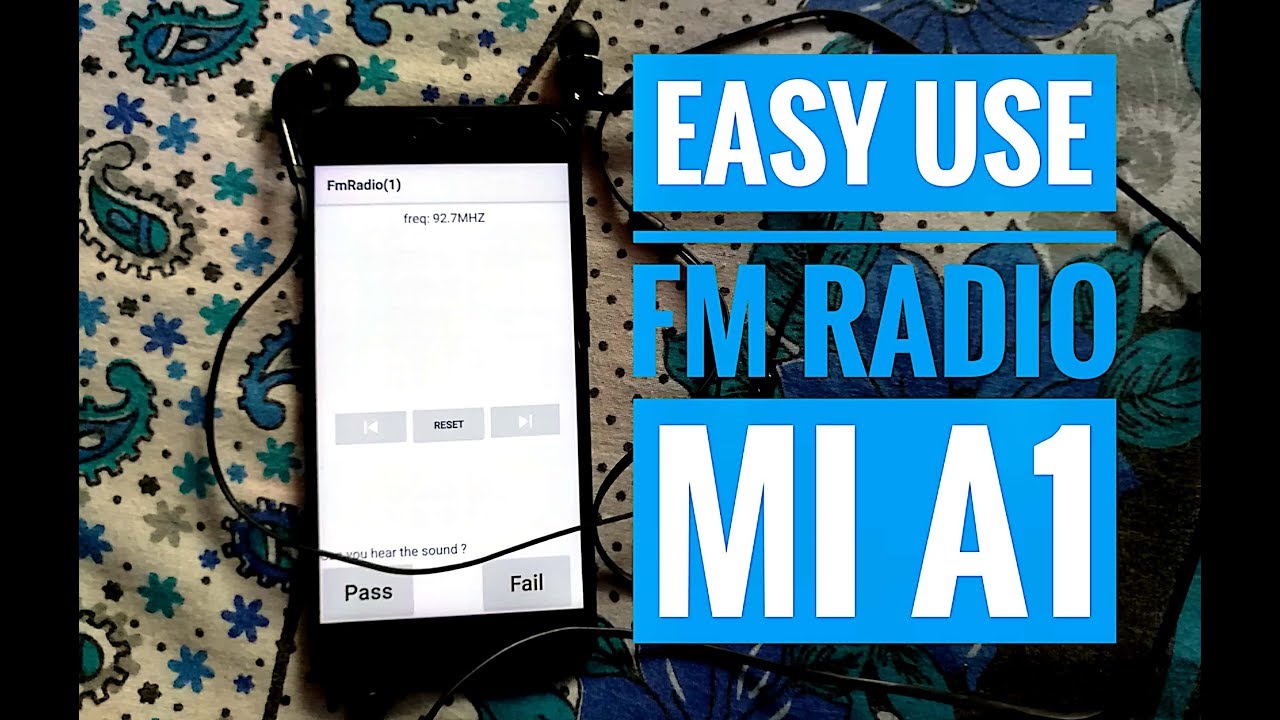 How To Run FM RADIO On MI A1 - YouTube