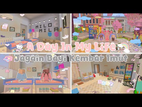 ॢ.દᵕ̈૩🍼 A Day In My Life || Jagain Anak Kembar Tante Imut Dan Seru 🧸🎀 #minecraft #kawaiiworld #fyp 