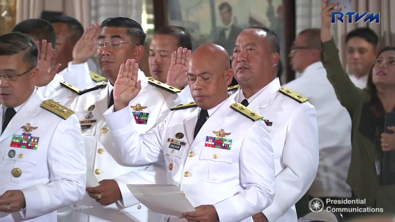 Oathtaking of Newly-Appointed Generals and Flag Officers 12/6/2017 ...