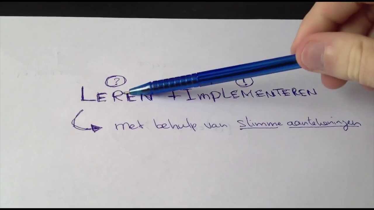 Leren + Implementeren Met Behulp van Slimme Aantekeningen - YouTube