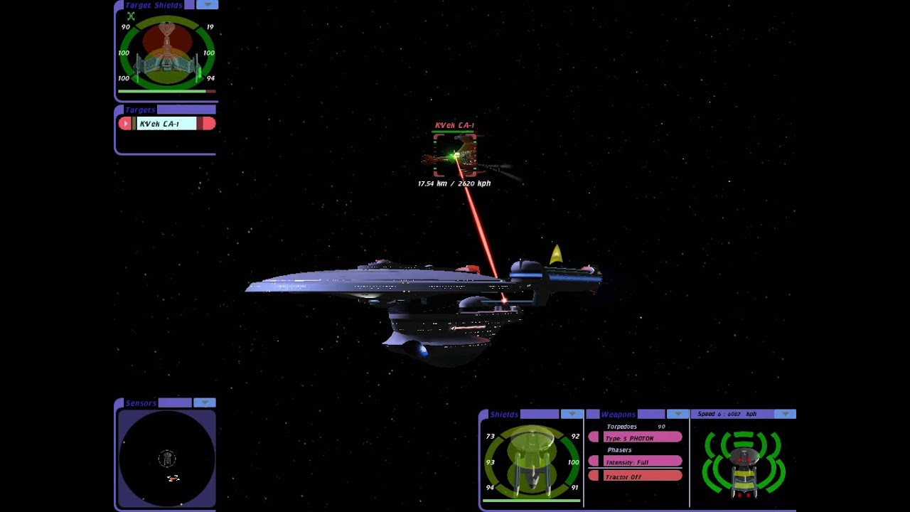 Excelsior Refit vs Klingon K'Vek Cruiser | Remastered Orion | Star Trek ...