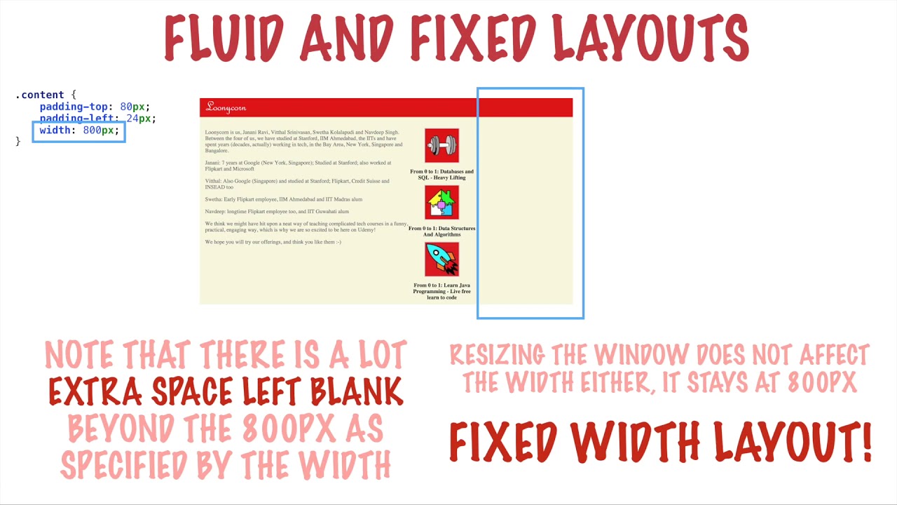 025 " CSS " Fluid And Fixed Layouts - YouTube