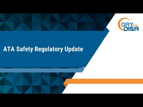 ATA Safety Regulatory Update - Day with DISA 2023 - 1/26 - YouTube