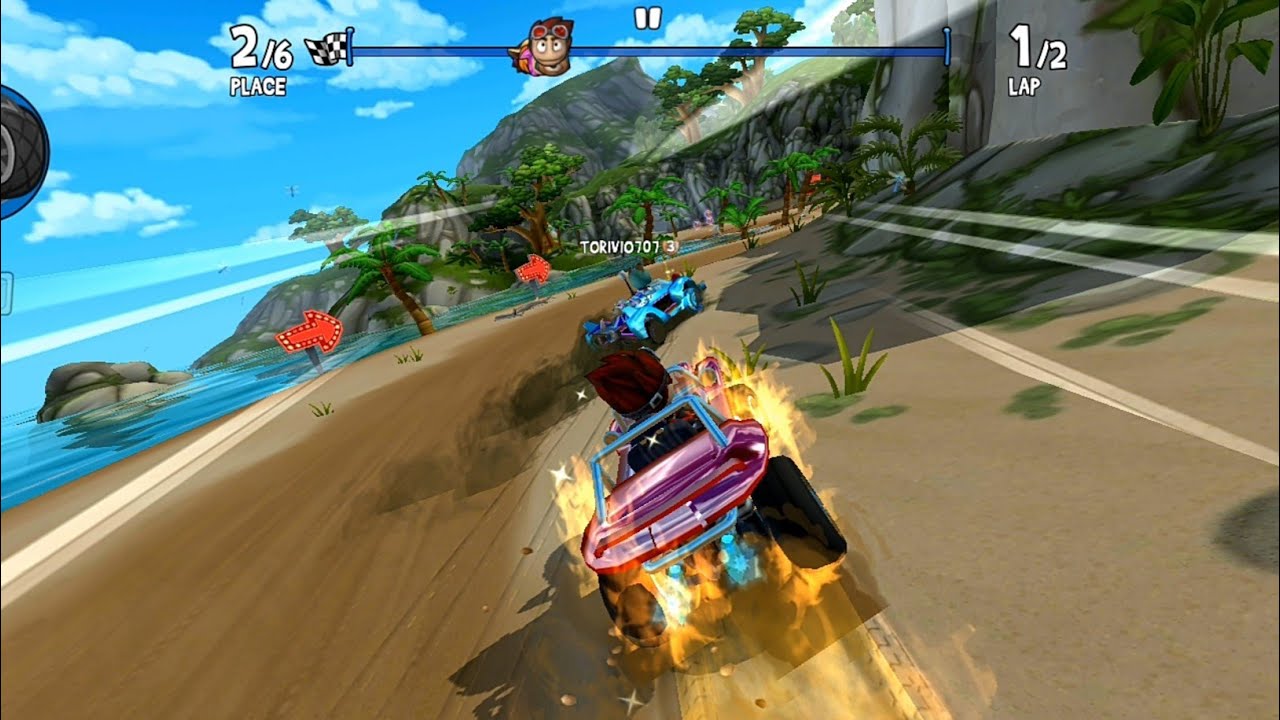 Race on Buccaneer Bay & Crab Cove Track - bb racing 2 - YouTube