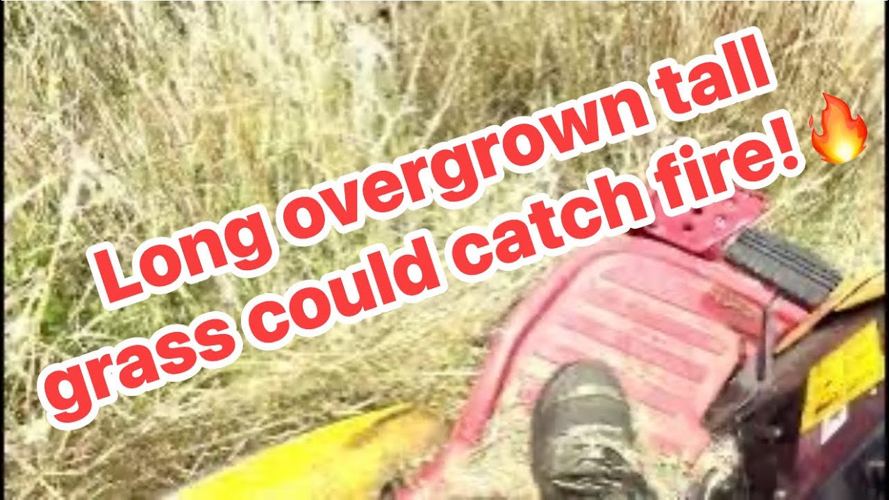 How to Mow tall grass in an overgrown paddock safely - Reduce the Fire ...