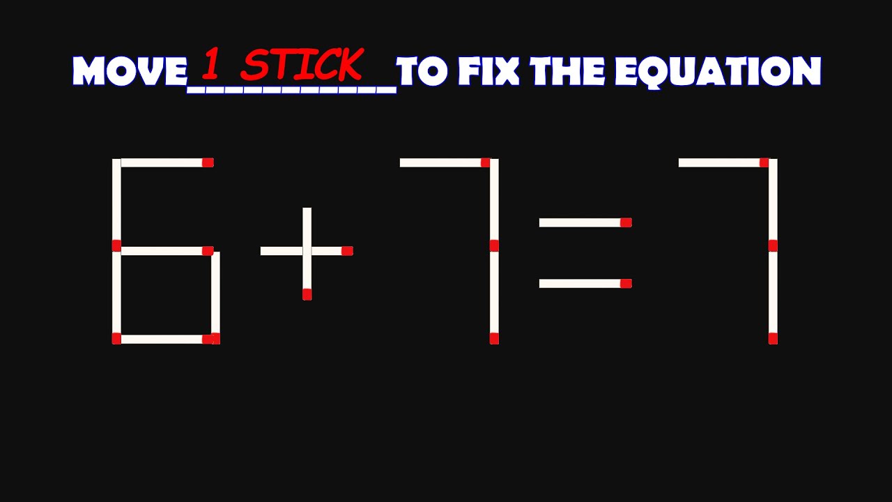 Logic Puzzles with Matchsticks-| Matchstick Logic Puzzles |Matchstick Puzzles with Answers - YouTube