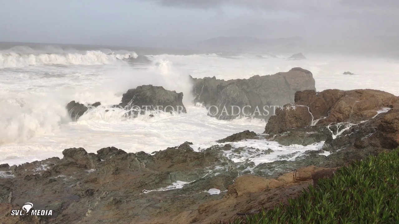 Craig Philpott Sonoma Co , CA Pacific Waves Crashing 1 22 2017 - YouTube