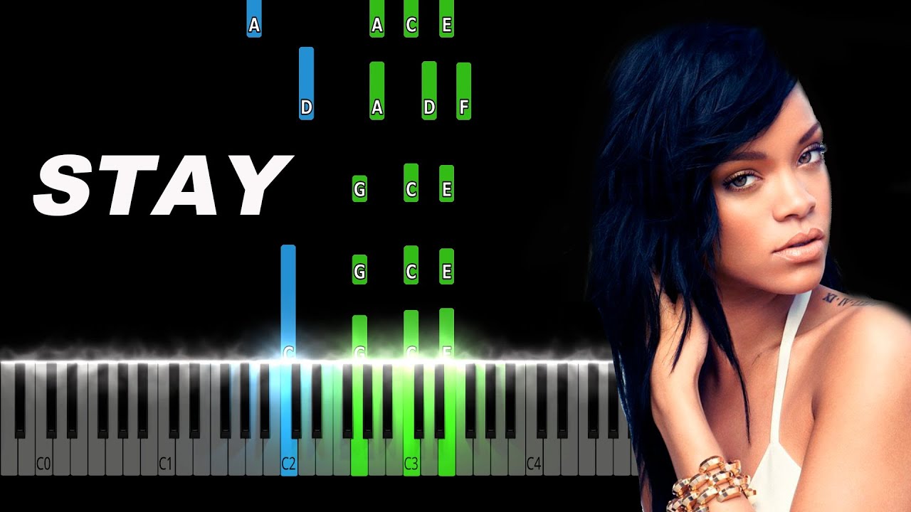 Rihanna - Stay ft. Mikky Ekko Piano Tutorial - YouTube
