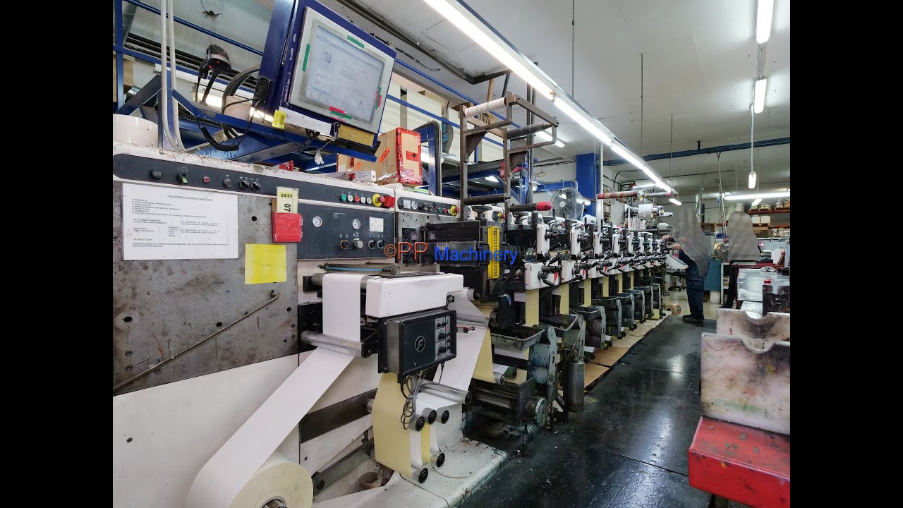 Nilpeter F 2500 8 colours flexo label printer delam relam cold foil ...