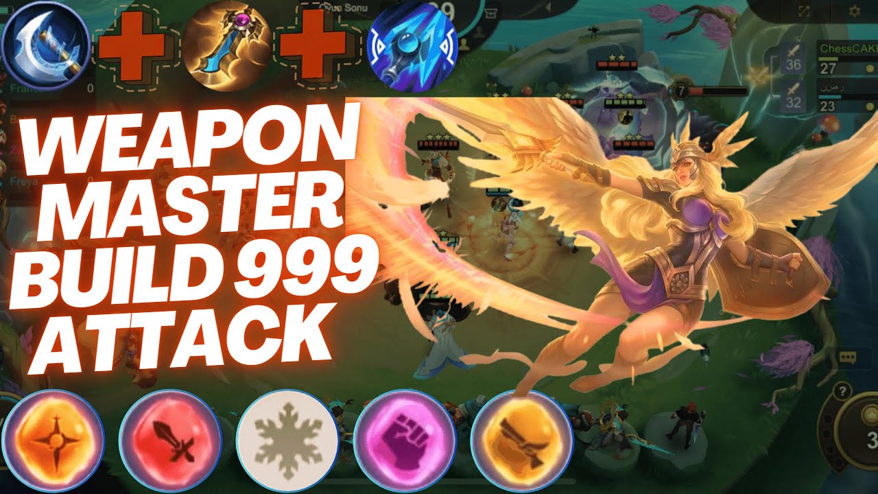 WEAPON MASTER 999 ATTACK POWER MOBILE LEGENDS MBLL MAGIC CHESS GAME ...