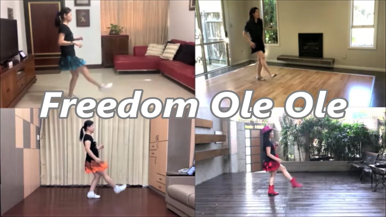 Freedom Ole Ole｜Line Dance by Flora Lau & Penny Tan｜自由自在 - YouTube