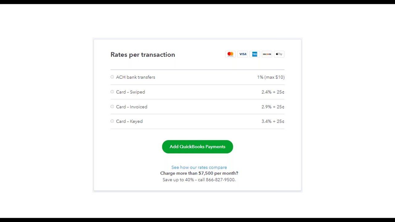 Intuit QuickBooks Payments (Online Version) - YouTube