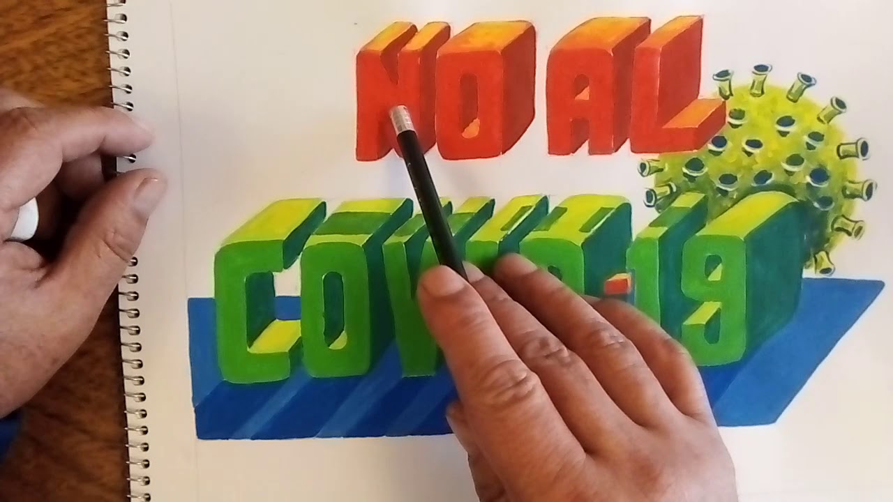 Décima Sesión - Técnica de la Perspectiva, Letras en 3D. - YouTube