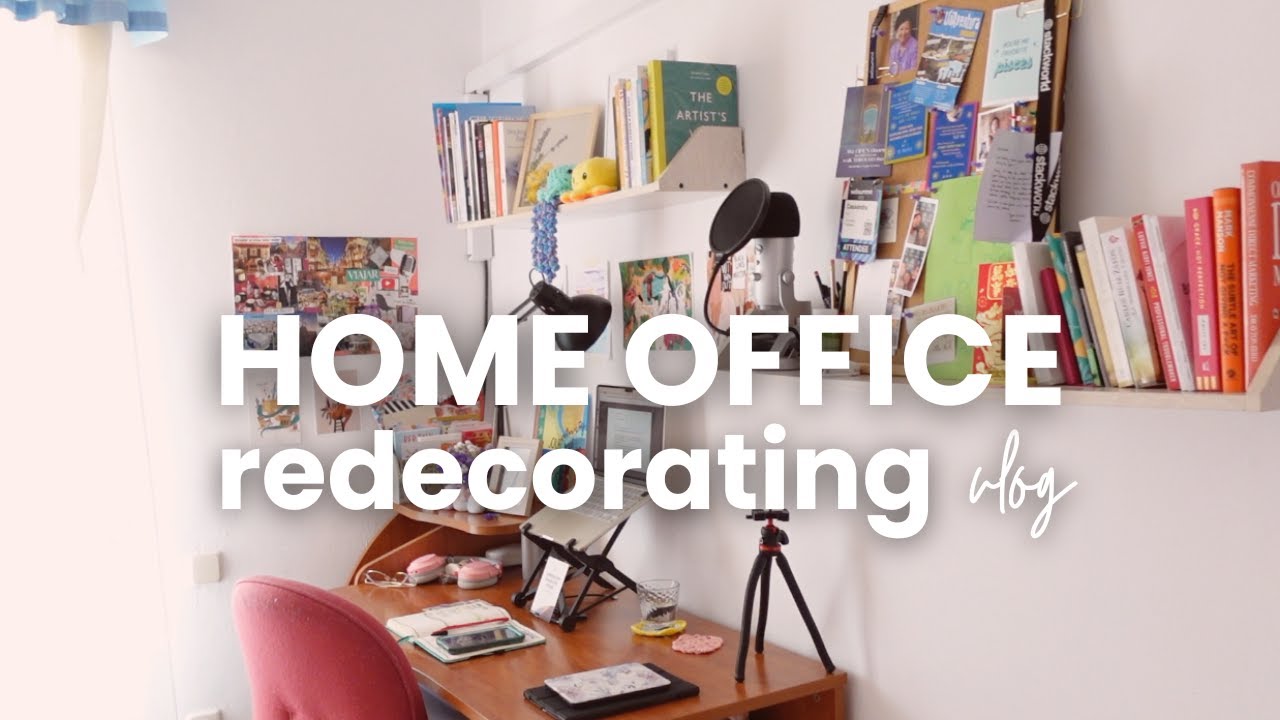 Redecorate My Home Office With Me | WFH office set-up, Organized chaos ...