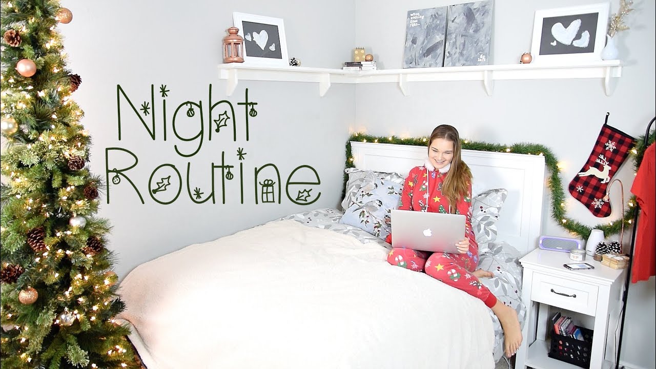 Winter Night Routine 2017! Christmas Edition - YouTube