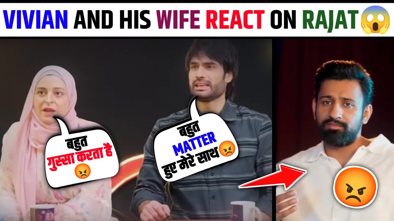 Vivian Dsena And His Wife React On Rajat Dalal 😱 | Rajat Dalal | Rajat Dalal - YouTube