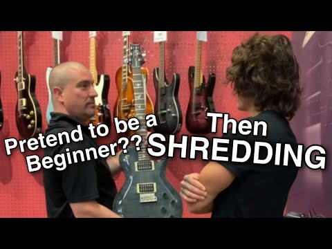 Pretending to be a beginner and then shredding 🎸🤭