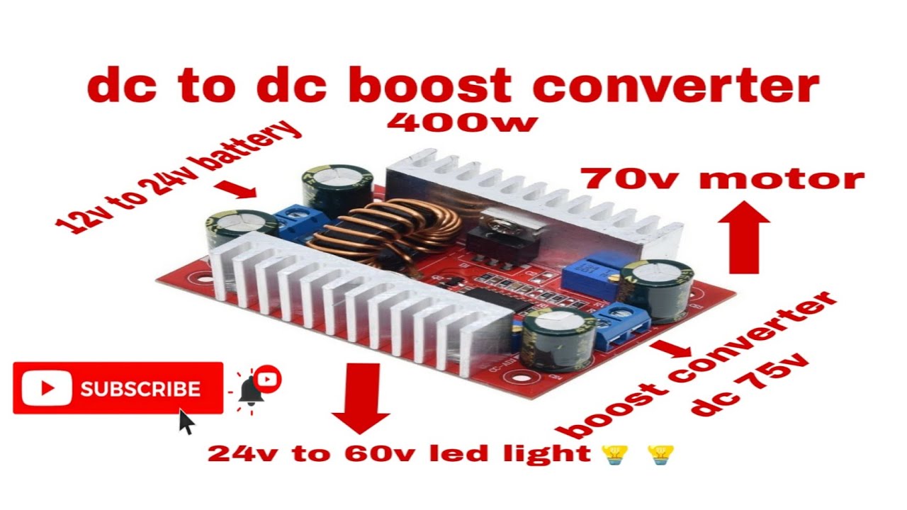 dc to dc boost converter /12v to 24 battery boost converter 75volt # ...
