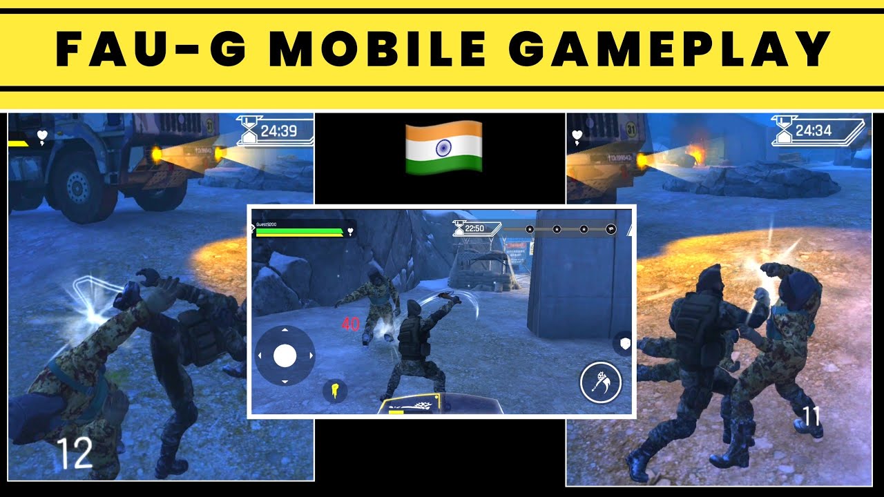 FAU-G Gameplay | Fauji Mobile Gameplay | Ncore Games | Faug Game ...